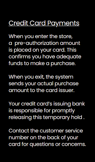 Pre-Authorization Signage – Zippin